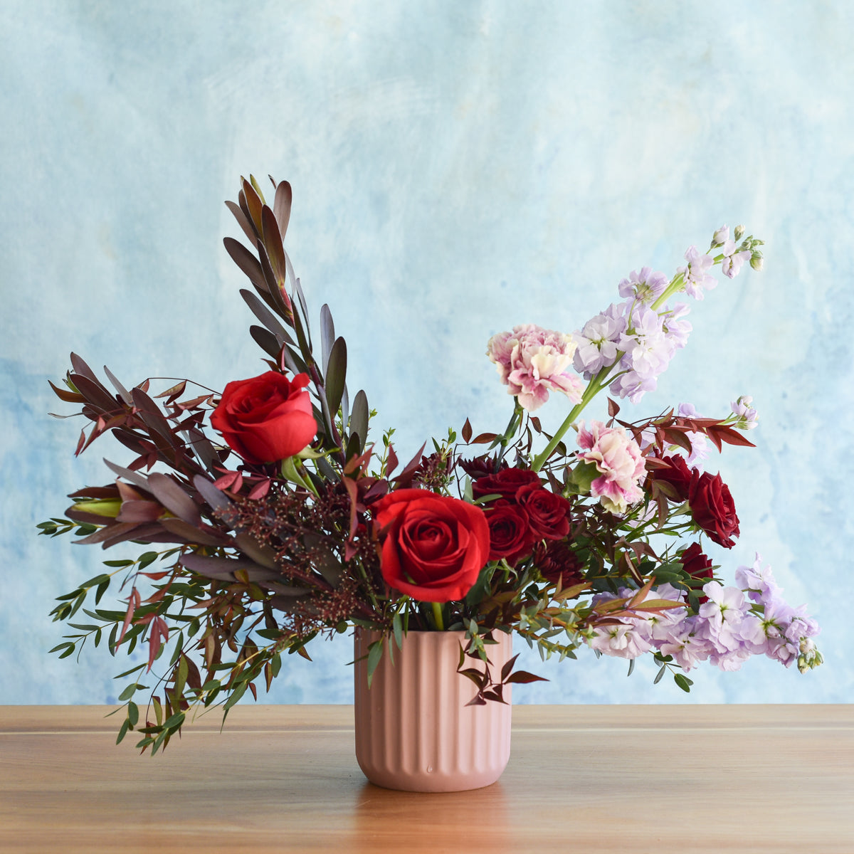 Classic Arrangement: Red & Romantic – Carolina Flowers